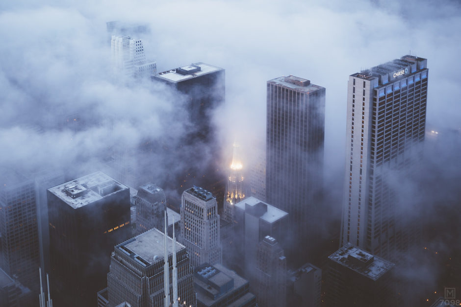 Chicago dans le brouillard, vu par Michael Salisbury