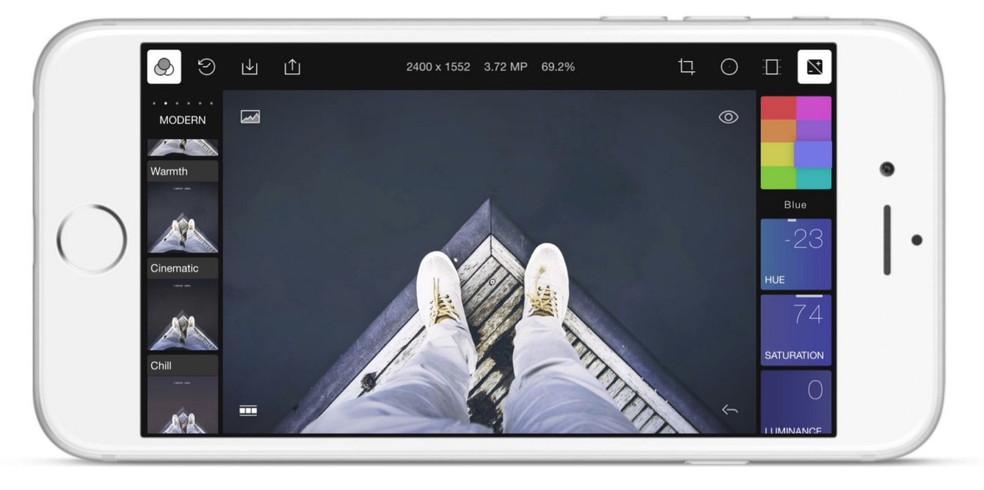 Polarr lance son application d'édition photo sous iOS