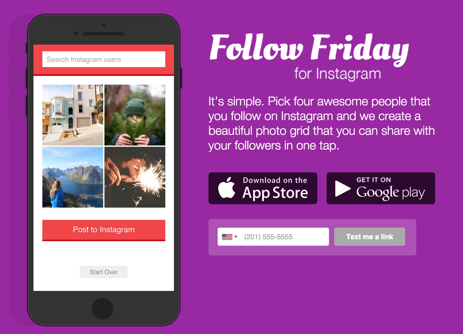 Avec l'appli Follow Friday for Instagram, partagez vos comptes ...