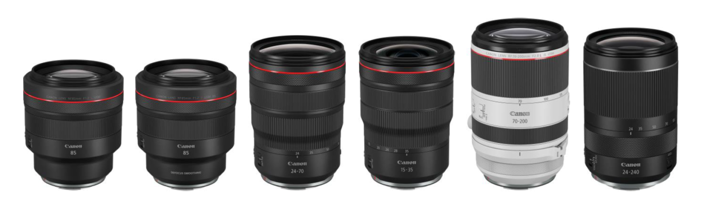 Objectifs Canon RF : six nouveaux objectifs confirmés pour 2019