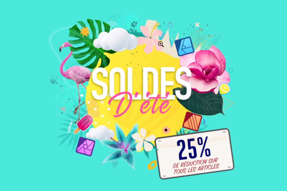 Soldes : -25% sur les logiciels Affinity Photo, Designer et Publisher
