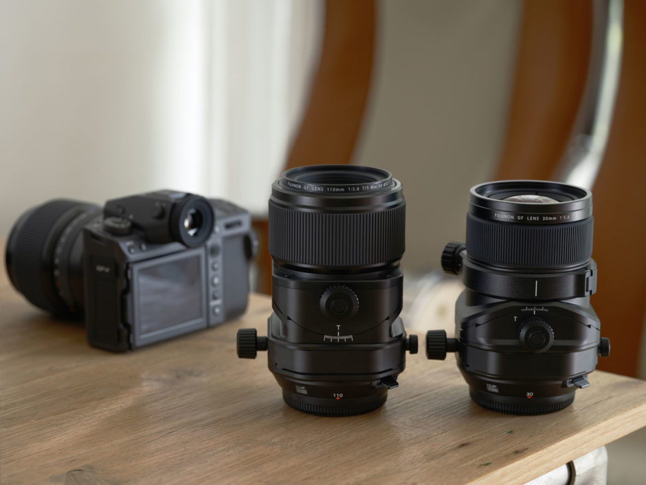 Fujinon GF 30 mm f/5,6 T/S et GF 110 mm f/5,6 T/S Macro, deux objectifs ...