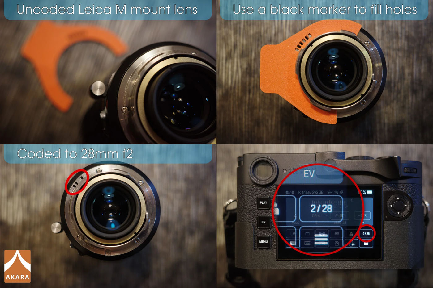 Akaralabs : un encodeur 6 bits pour les vieilles optiques Leica M