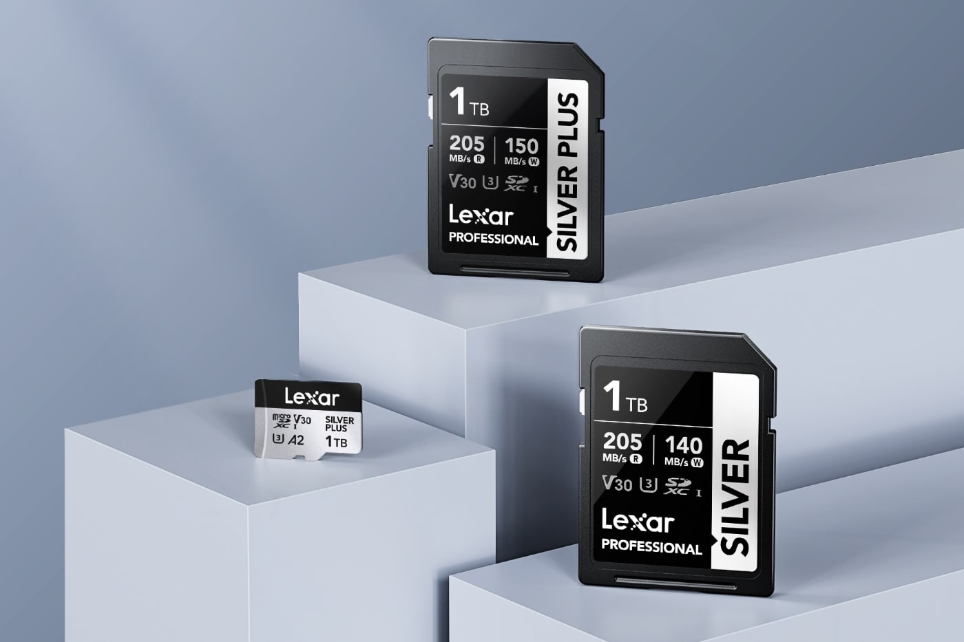 Lexar Professional Silver et Silver Plus SDXC et microSDXC UHS-I : des ...