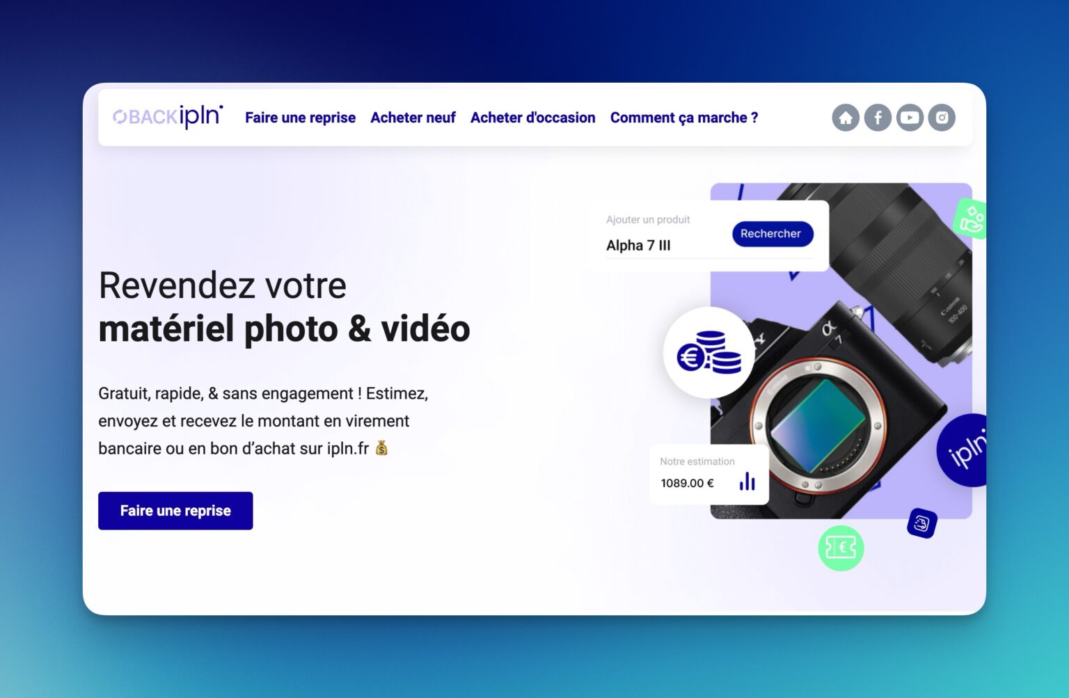 Back IPLN : comment revendre son matériel photo plus facilement