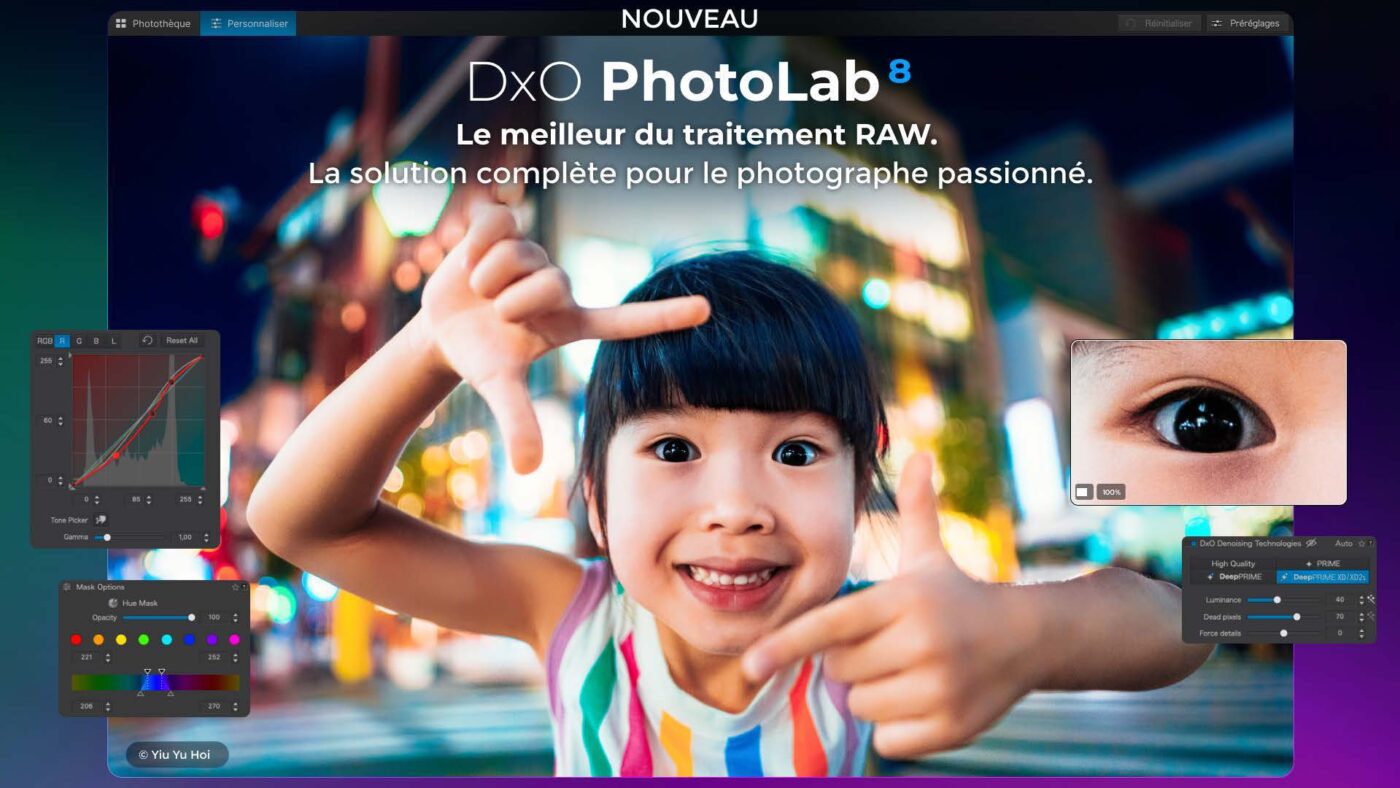 DxO PhotoLab 8 : DeepPrime XS2S, masques de teinte, compensation de la netteté et bien plus