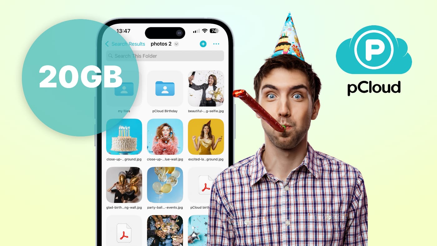 pCloud fête ses 12 ans : 20 Go gratuits à vie pour les nouveaux utilisateurs