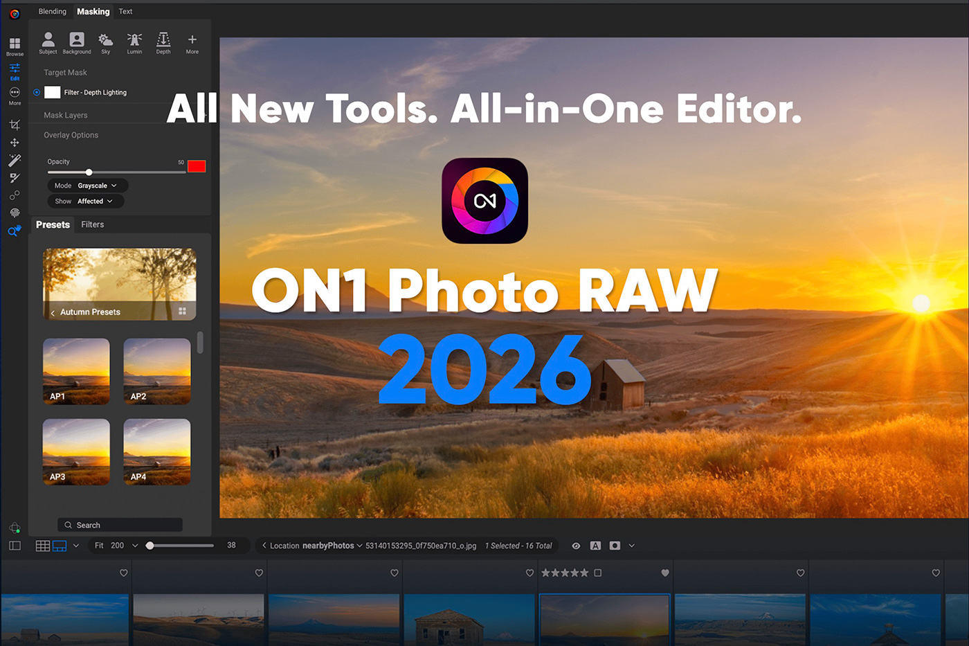 ON1 Photo RAW 2026 : création de masques et rééclairage du sujet par IA et correction des ...